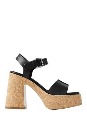 Stella McCartney Skyla Vegea® Platform Sandals - Black