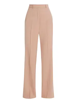 Max Mara Studio Wool-twill Straight-leg Pants - Neutral