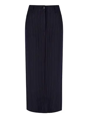 Essentiel Antwerp Glossary Midi Skirt - Blue
