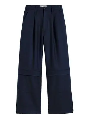 AMI AMI Paris Pleated Wide Leg Trousers