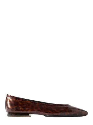Loro Piana Primula Leopard-print Ballet Flats - Brown