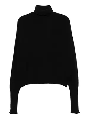 Andrea Ya'aqov Roll-neck Sweater - Black