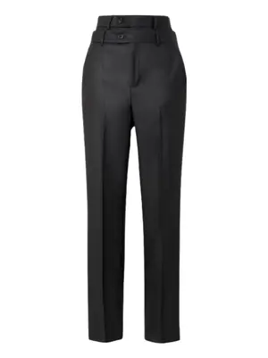 BETTTER Wool-blend Straight-leg Trousers - Black