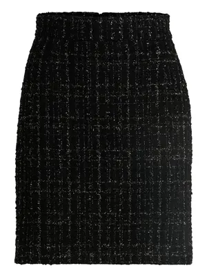 BOSS Tweed Mini Skirt - Black