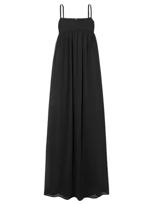 Jacquemus Peplo Open-back Maxi Dress - Black