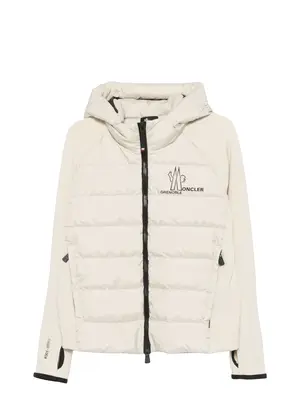 Moncler Logo-print Padded Jacket - Neutrals