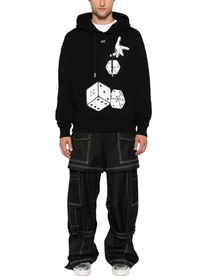 Off-White Dices Skate Hoodie - Black