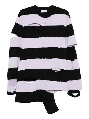 Off-White Punk Stripes T-shirt - Purple