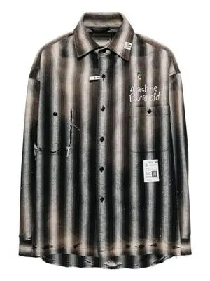 Mihara Yasuhiro Embroidered Shirt Brown