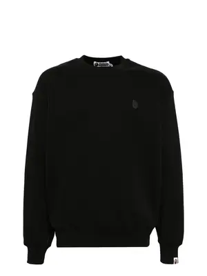 A BATHING APE Logo-patch Sweatshirt - Black