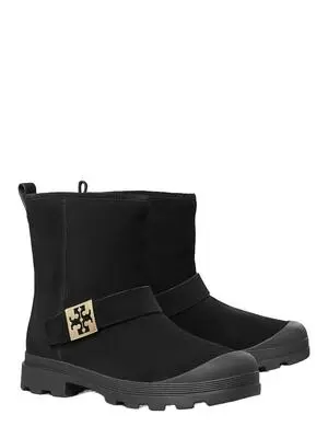 Tory Burch Mellow Shearling Boots - Perfect Black/gold