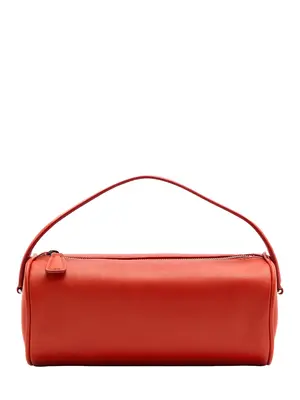 THE ROW Leather Top Handle Bag Red