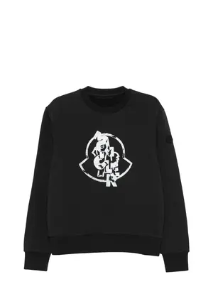 Moncler Logo-print Sweatshirt - Black