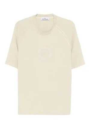 Stone Island Organic-cotton T-shirt - Neutrals