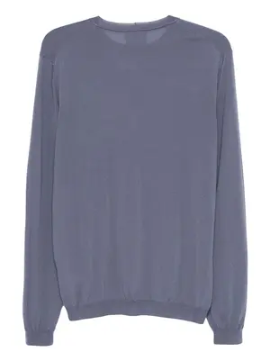 Giorgio Armani Cashmere Crew Neck Sweater - Blue
