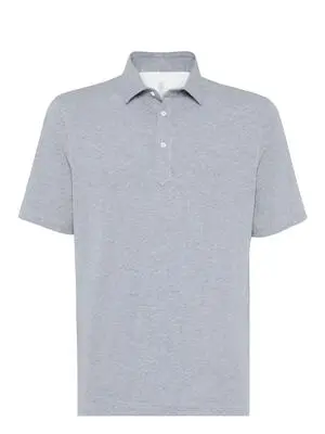 Brunello Cucinelli Cotton Polo Shirt - Grey
