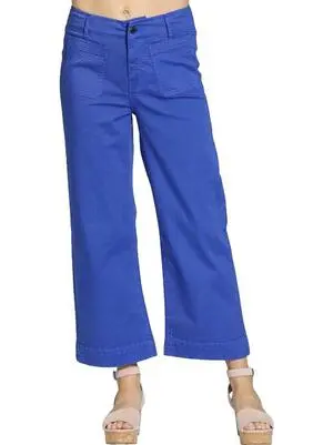 APNY Wide Leg Ankle Jeans - Dazzling Blue
