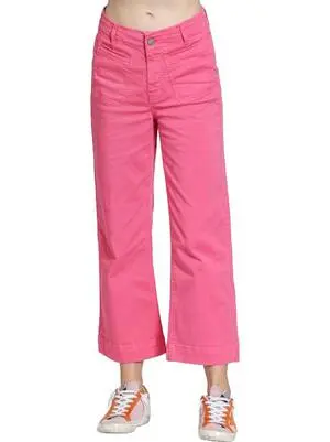 APNY Wide Leg Ankle Jeans - Pink