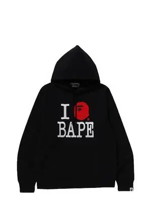 A BATHING APE I Love Pullover Hoodie - Black