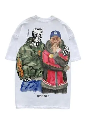 ERIC EMANUEL X Warren Lotas Best Pals T-shirt - White