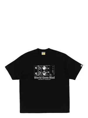 A BATHING APE Baby Milo Figure Relaxed Fit Tee Shirt - Black