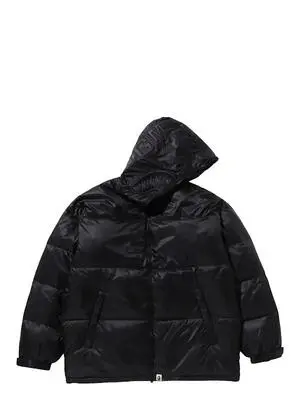 A BATHING APE Shark Relaxed Fit Down Jacket - Black