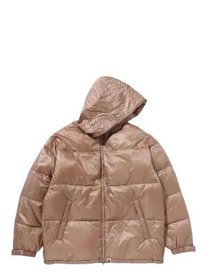 A BATHING APE Relaxed Fit Down Shark Jacket - Beige