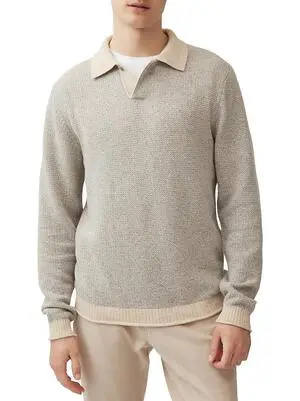 Rodd & Gunn Rodd & Gunn Marlin Knit Polo Sweater Smoke
