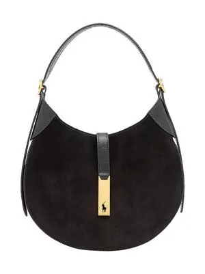 Polo Ralph Lauren Polo Ralph Lauren Polo ID Suede Shoulder Bag Black
