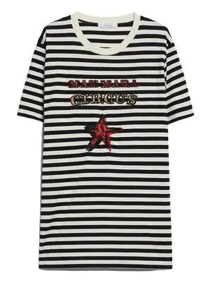 MAX MARA Striped Cotton Jersey T-Shirt
