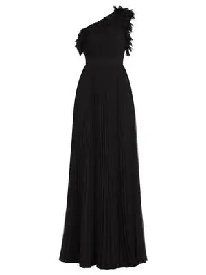 DRESS THE POPULATION Vida One-shoulder Gown
