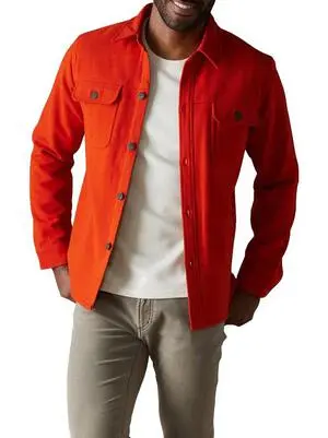 THE NORMAL BRAND Brightside Flannel Lined Workwear Jacket Flame