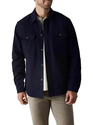 THE NORMAL BRAND Brightside Flannel Lined Workwear Jacket - Navy