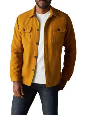 THE NORMAL BRAND Brightside Flannel Lined Workwear Jacket - Yellow