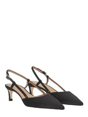 BOSS Janet Slingback Kitten Heel Pumps - Black