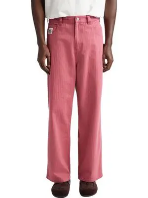 BODE Knolly Brook Twill Trousers - Pink