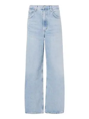 AGOLDE Low-rise Wide-leg Jeans - Blue