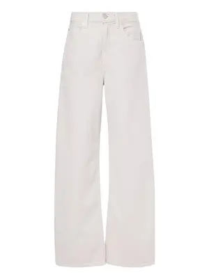AGOLDE Low-rise Wide-leg Jeans - White