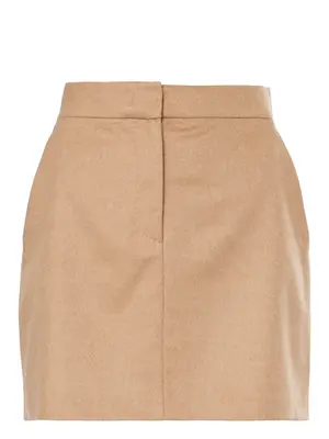 MAX MARA Ancella Camel Hair Miniskirt