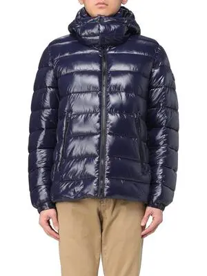 SAVE THE DUCK Quilted Puffer Jacket With Hood - Blue