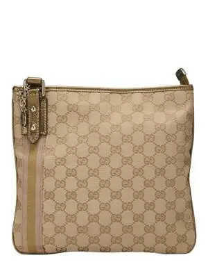 Gucci Original Gg Canvas Jolicoeur Messenger - Gold