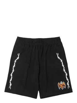 WARREN LOTAS Bat Reaper Mesh Shorts Black