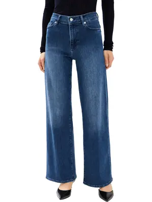FRAME FRAME Le Slim Palazzo Jeans Thunderstorm