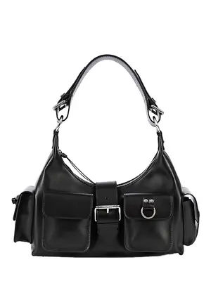 The Kooples Amelia Leather Shoulder Bag - Black
