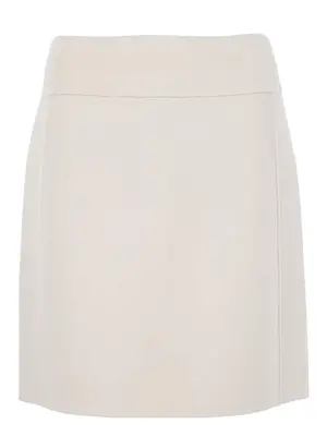 Max Mara Wool Miniskirt - White