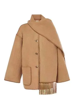 TOTÊME Toteme Embroidered Wool-Blend Jacket