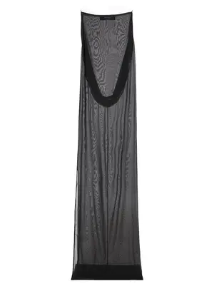 Jacquemus The Ameno Silk-blend Gown - Black