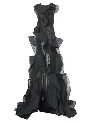 Maticevski Spiral Ruffled Gown - Black