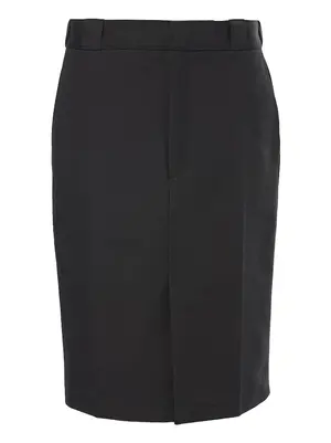 TOD'S Cotton Midi Skirt - Black
