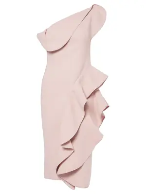 Maticevski Rhythm Ruffled Midi Dress - Pink